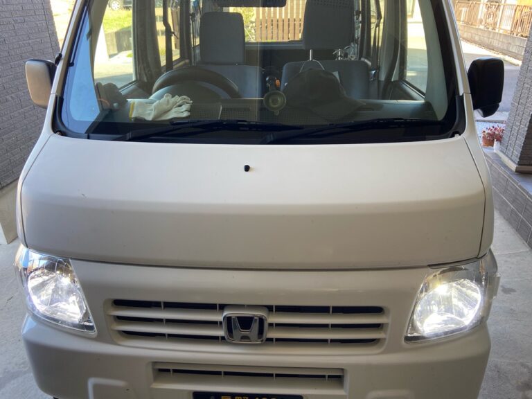 アクティHH6、ヘッドライトをスフィアライトのLEDに交換！ - MHO ENGINEERING