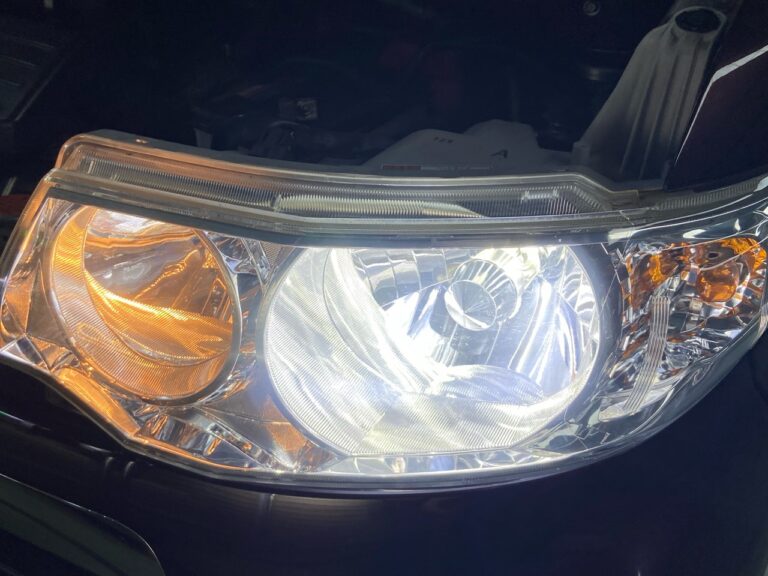 HID置き換え式のスフィアライトLED,D4Sをタントに装着 - MHO ENGINEERING