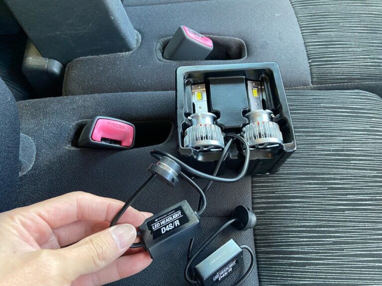 HID置き換え式のスフィアライトLED,D4Sをタントに装着 - MHO ENGINEERING