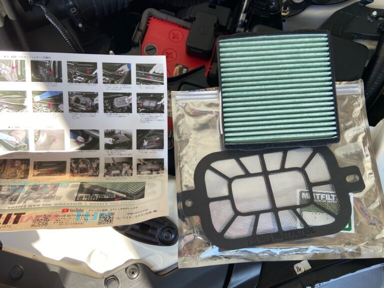 ND型ロードスターにエムリットの後付けエアコンフィルターを取付 - MHO ENGINEERING